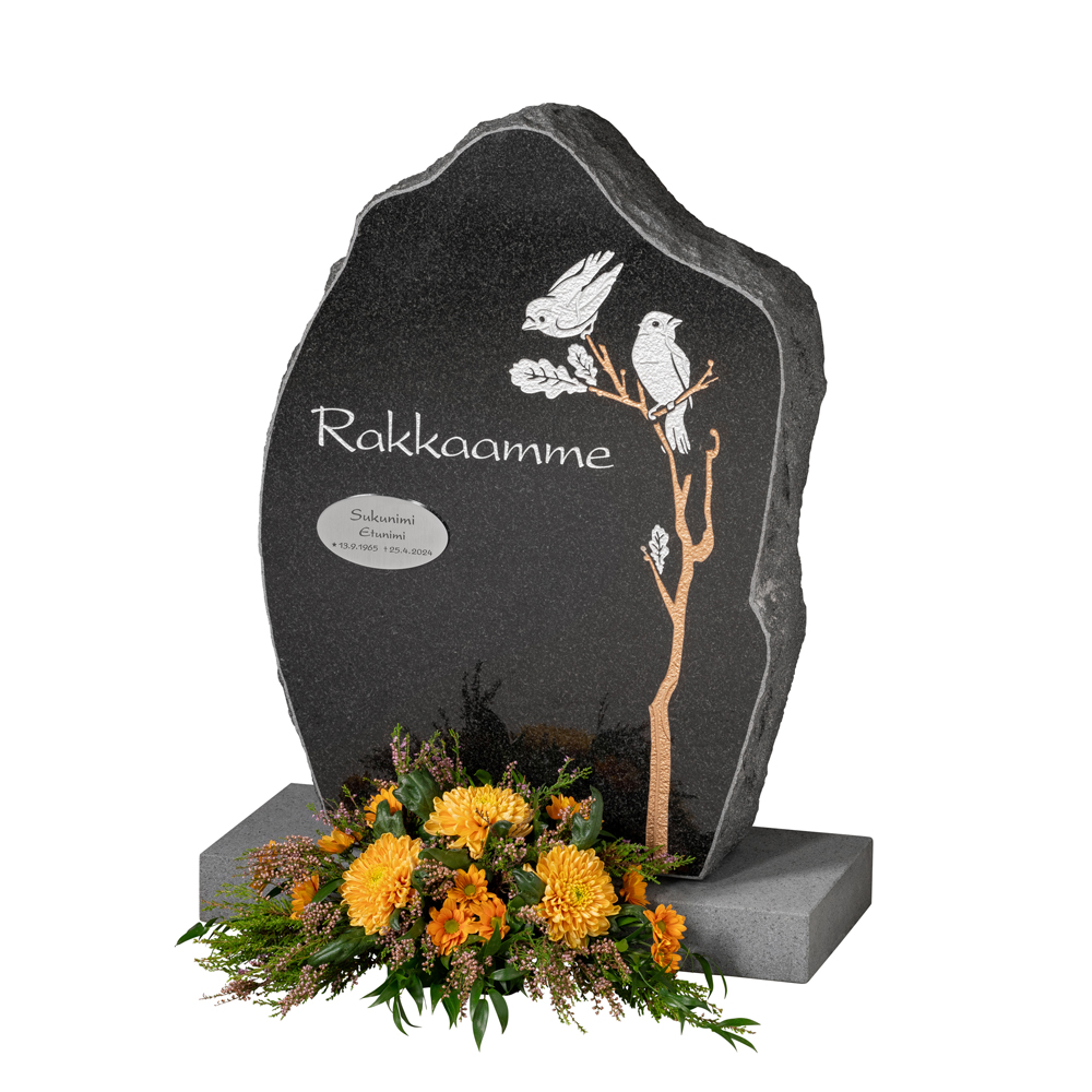 Hautakivi 204. Pikkulinnut - Kivilähde